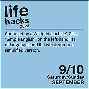 Life Hacks 2023 Day-to-Day Calendar: Tips, Tricks, and Daily DIYs to Make Your Life a Little More Awesome