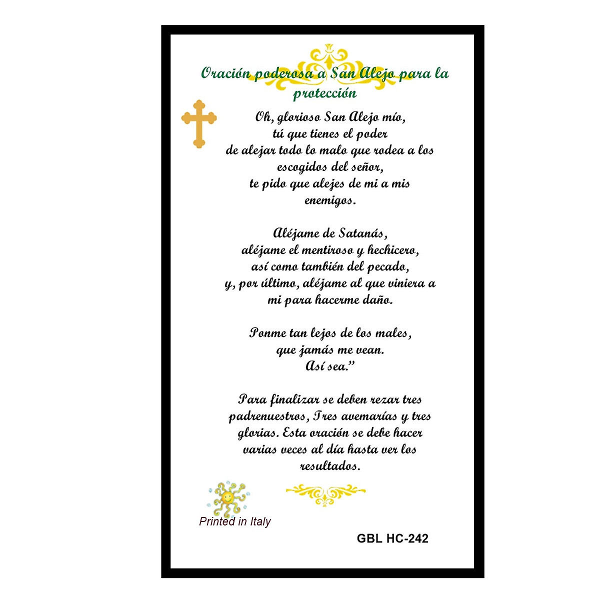 Oracion a San Alejo Tarjeta Plastificada Viene Con Veladora O Sola (1)