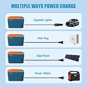 AKHAL-TEKE 12 Volt Refrigerator, 24 Quart(23L) Portable Refrigerator Freezer(-7℉~50℉) APP Control Car Fridge Cooler with Compressor 12/24V DC and 110-240V AC for Car, Camping and Home Use