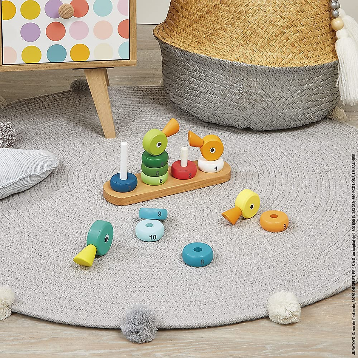 Janod Zigolos Duck Family Stacking Toy – Ages 1+ - J08212