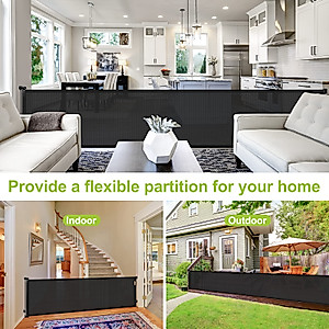 82 Inch Extra Wide Dog Gates for The House Extra Wide Retractable Baby Gates for Dogs Extra Long Baby Gate for Large Openings Outdoor Retractable Gate for Dogs Indoor Extra Large pet Gate Doorway Gate