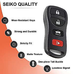 SaverRemotes for 2002-2006 Nissan Altima Maxima Keyless Entry Remote Control Car Key Fob Replacement for KBRASTU15 (Pack of 2)