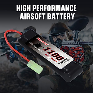 Hilldow NiMH Battery 8.4V 1100mAh Battery