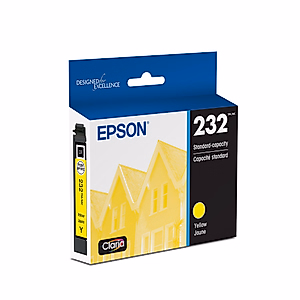 Epson T232 Yellow Ink Cartridge, Standard Capacity