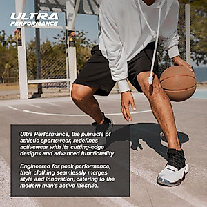 Ultra Performance 5 Pack Mens Shorts, Athletic Gym Shorts Workout Basketball Shorts for Men, 3X