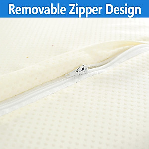 ILMF Round Cotton Seat Cushion, Removable Washable Non Slip Backing Chair Pad Ultra Soft Comfortable Breathable Chair Cushion Booster Cushion for Bedroom Living Room Patio (G Diameter:35cm(14in))