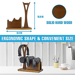 Gamer Gifts for Men Gaming Controller Organizer with Headphone Holder & Game Controller Stand - Unique Gift Idea for Teenage Boy, Husband, Boyfriend, Game Lover, Game Room Decor, Gaming Accessory