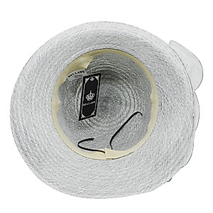 Bellady Women's Organza Wide Brim Flower Wedding Tea Party Hat Church Dress Sun Hat,Light Gray