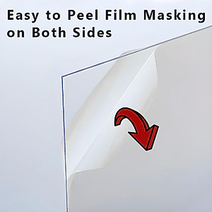 12"x18" (1/8") Spectra Glass Clear Polycarbonate Sheet. UV Coating on Both Sides. Impact and Weather Resistant. DIY, Arts, Crafts, Window Replacement. Sizes are Nominal Cut Within +-1/8". Made in USA