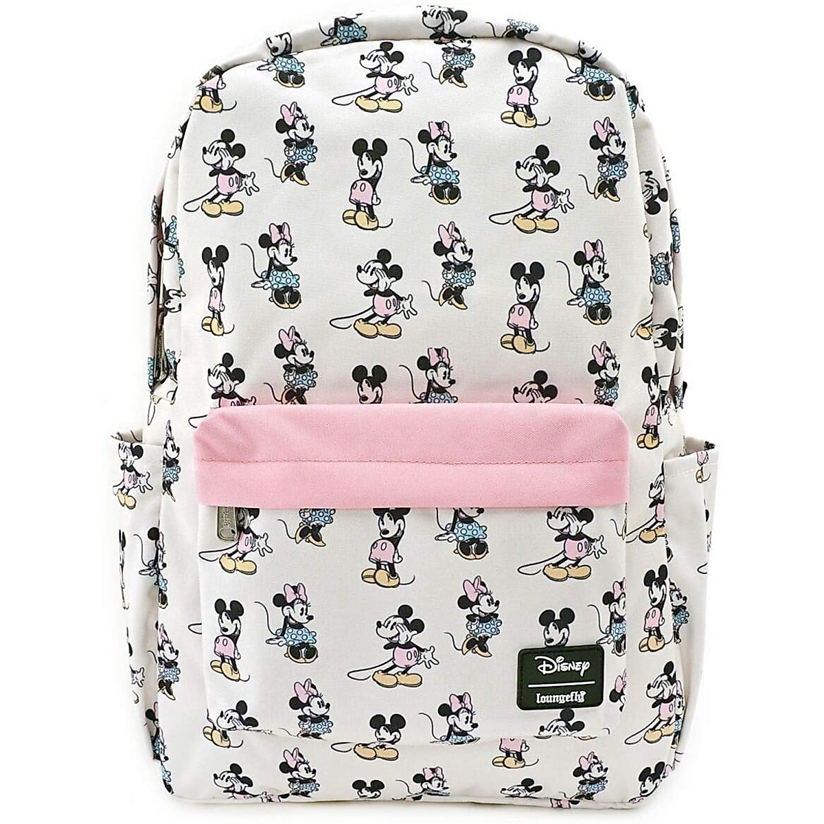 Loungefly Pastel Minnie Mickey Nylon Backpack Standard