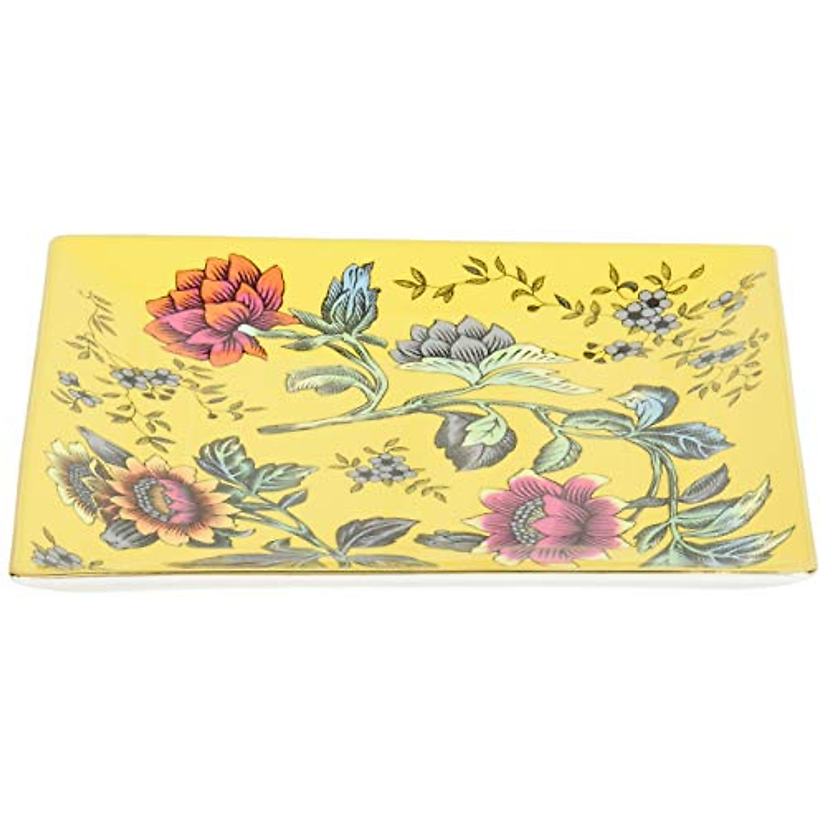 Wedgwood Yellow Tonquin Wonderlust Tray, 5.7"