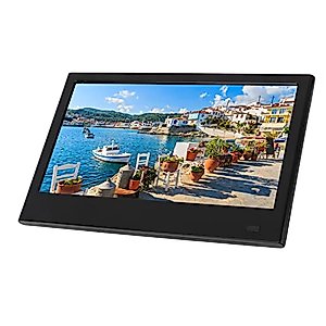 CHICIRIS Computer Desktop Monitor, Capacitive Touchscreen Monitor Remote Control VGA AV DC Input 7 Inch for Gaming (US Plug)