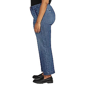 JAG Jeans Women's Plus Size Sophia High Rise Wide Leg Jeans, Tidal Blue, 22 Plus