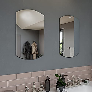 Croydex Sirena, Recessed or Surface Mount, Hang 'n' Lock Easy Installation Medicine Cabinet, 16W x 26H, Aluminum