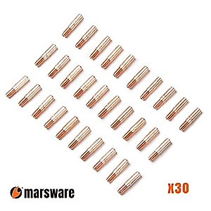 MARSWARE M15 MIG Welding Gun Accessory Kit, 087299 Contact Tip .023"-.025" 30 PCS for 169-589, 249039, 248282