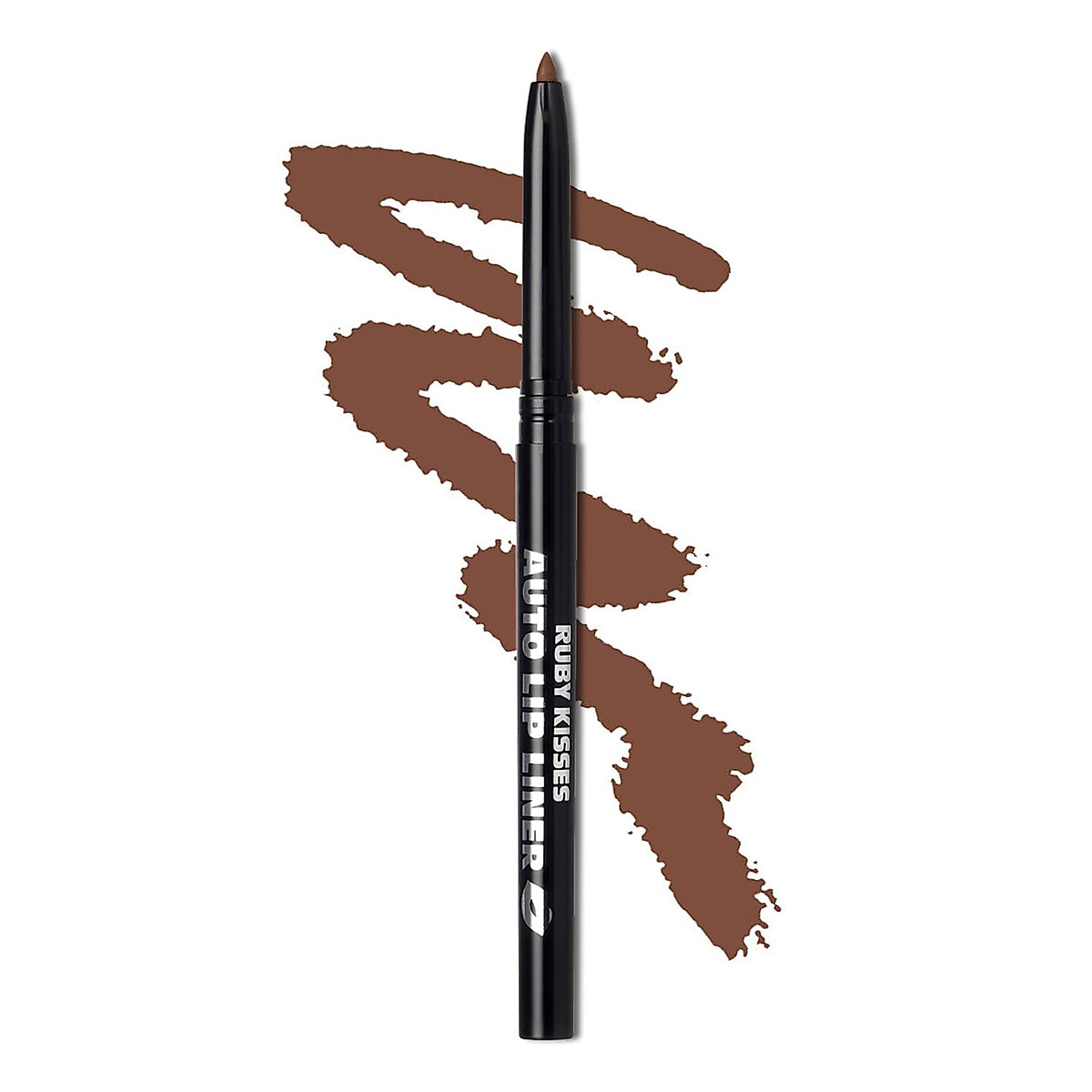 Ruby Kisses Auto Lip Liner Pencil, Long Lasting, Smooth Application Mechanical Lip Liner Pencil (Espresso)