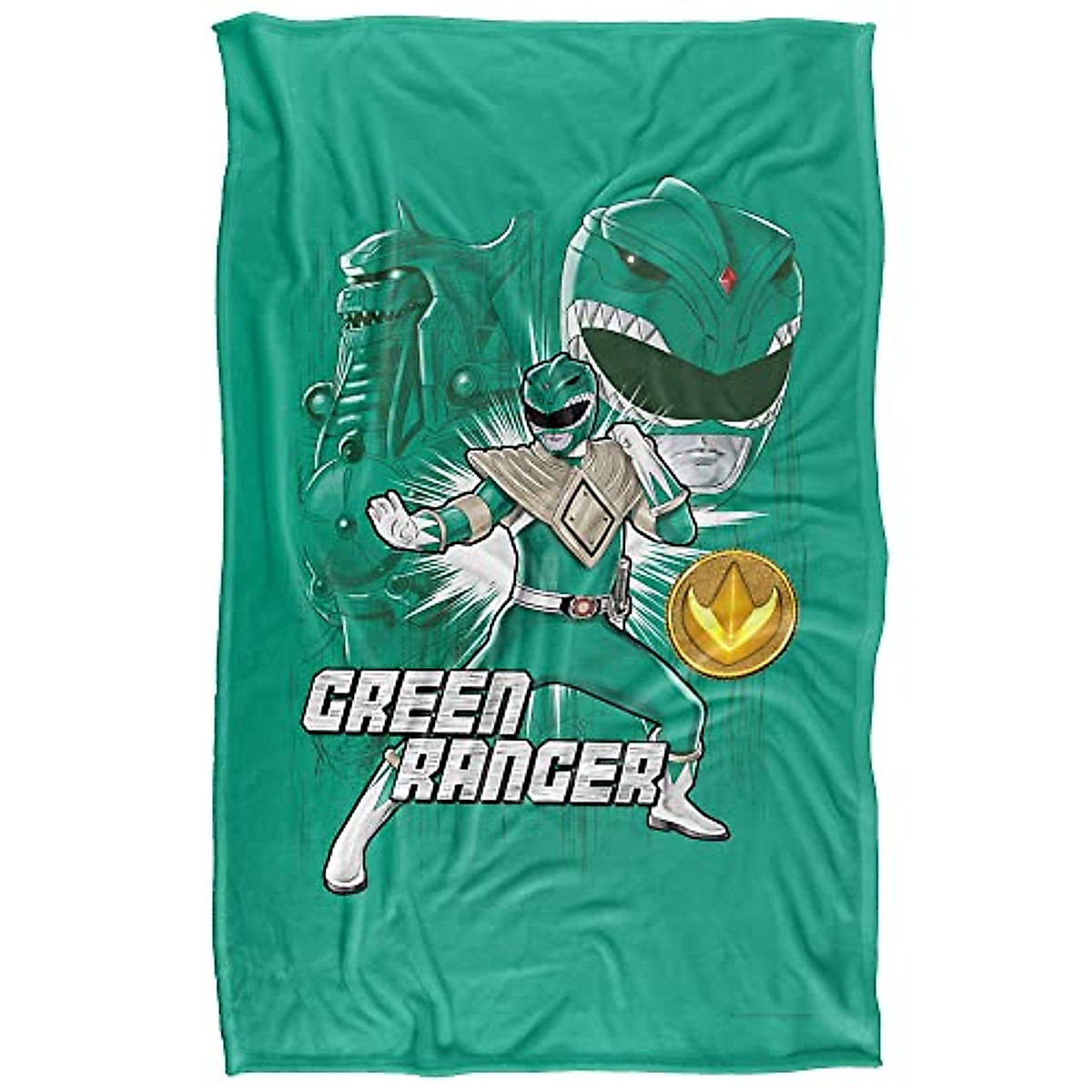 Power Rangers Green Ranger Silky Touch Super Soft Throw Blanket 36" x 58"
