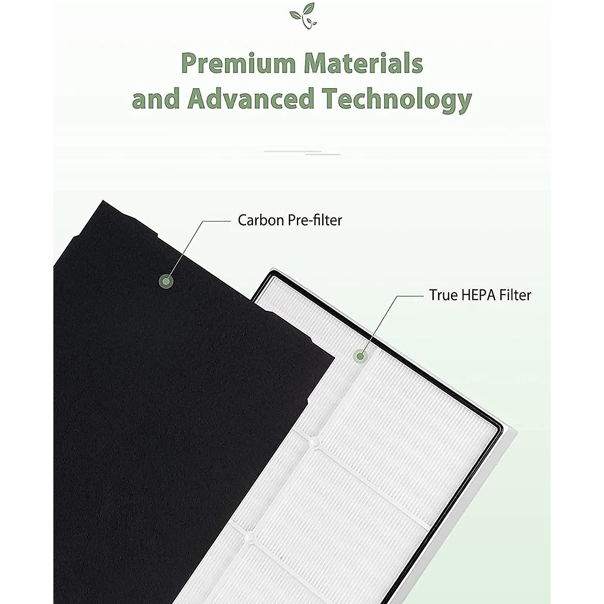 Future Way 510 Filter Replacement Compatible with Whirlpool Whispure AP510 and AP450 Air Purifier, with 4 Carbon Filters, Part# 1183054k