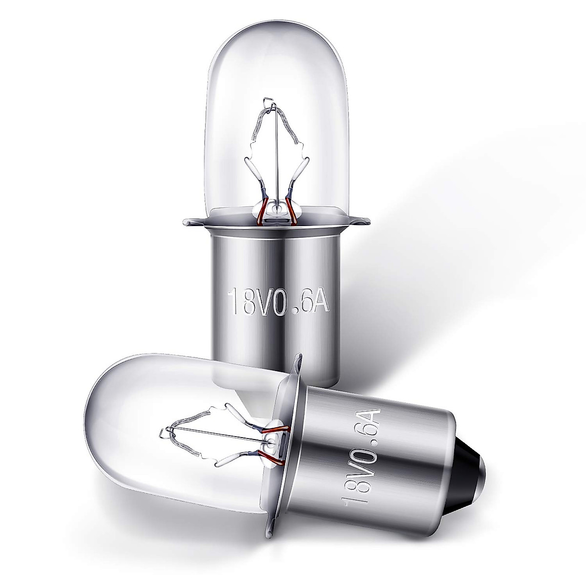 Mudder 8 Packs 780287001 Flashlight Bulbs Flashlight Replacement Bulbs Compatible with Ridgid 18V Flashlight P704 P703 P700