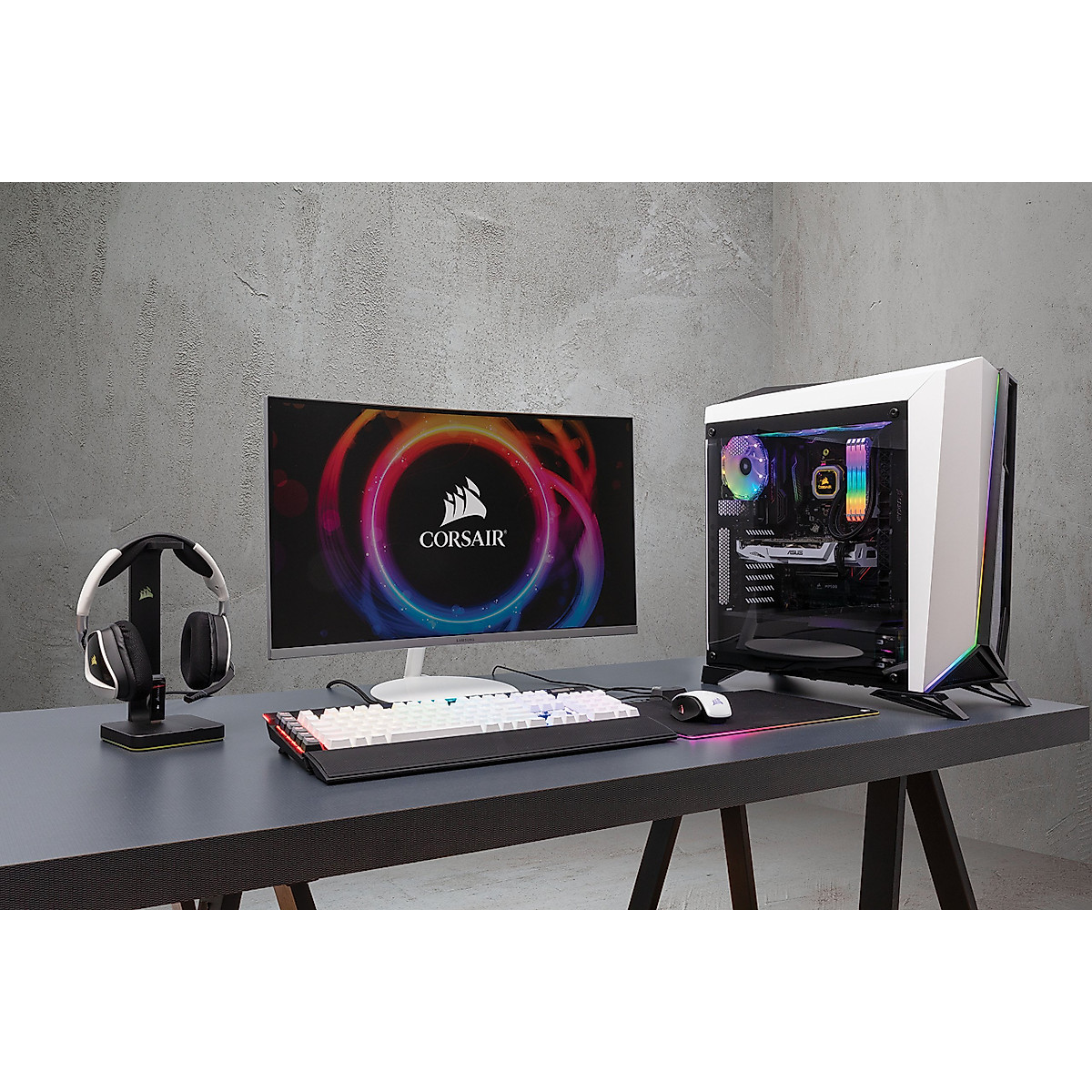 Corsair Vengeance RGB Pro 32GB (4x8GB) DDR4 3200MHz C16 LED Desktop Memory - White