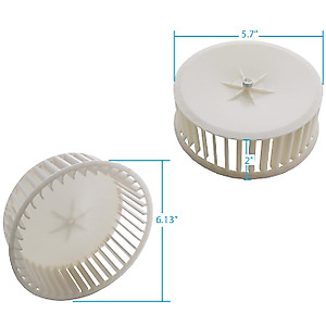 KITCHEN BASICS 101 2024 Upgraded 5901A000 Fan Blower Wheel Assembly Made in The USA, OEM, Compatible with Broan Nutone Fan Blower Wheel -2 Year Warranty (Pack of 1)