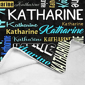 JOYXBUY Personalized Blankets with Name Custom Blanket for Adult Kids Baby Customized Blanket Monogrammed Blankets Gifts for Women Men Girls Boys