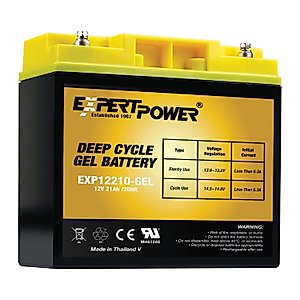 ExpertPower 12V 21AH Gel Deep Cycle lead acid Battery