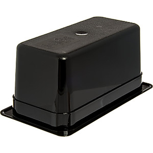 Carlisle FoodService Products Storplus High Heat Food Pan Steam Table Pan, Chafing Pan with Spoonable Corners for Catering, Buffets, Restaurants, High Heat Plastic, 1/3 Size 6 Inches Deep, Black