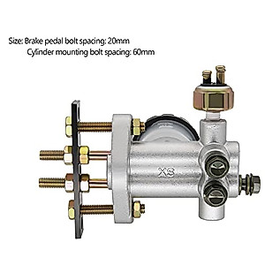 Hydraulic Brake Master Cylinder Assembly for 90cc 110cc 125cc 150cc 200cc 250cc Go Kart Master Cylinder Twister Kinroad Go Kart Buggy Sunl BMS Kandi Roketa Kinroad Kazuma ATV, Go Kart Master Cylinder