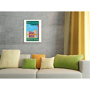 Perth Australia - Follow the Winter Sunshine - Australia's Sunniest Capital - Vintage Travel Poster c.1950 - Master Art Print (Unframed) 9in x 12in