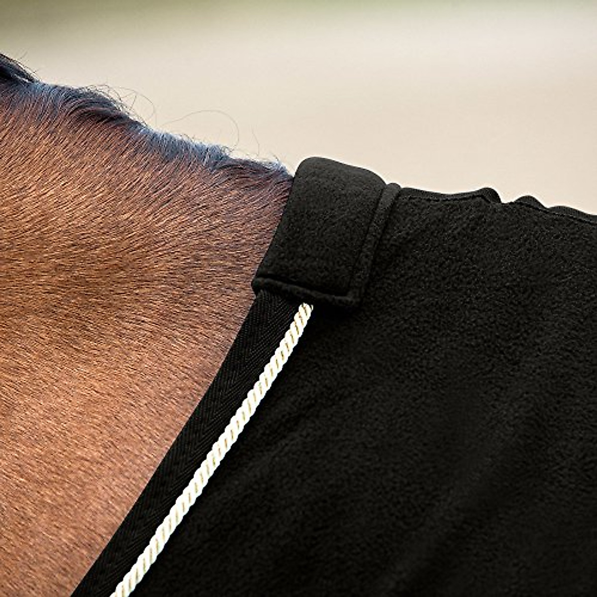 Horze Fleece Show Cooler - Black - 81 in