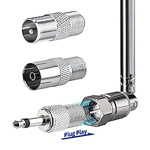 Bingfu 75 Ohm FM Antenna FM Antenna and AM Antenna for Pioneer Onkyo Yamaha Marantz Indoor HD Radio FM Radio Bluetooth Home Stereo Receiver AV Audio Video Home Theater Receiver Power