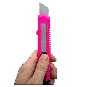 10x Bulk Small Neon Pink Utility Knife Box Cutters Snap Off Blade 9MM Blade