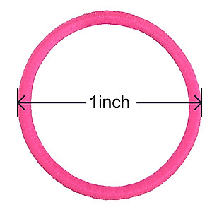 TecUnite 200 Pieces No-metal Hair Elastics Bulk Rubber Bands Hair Ties Ponytail Holders for Women(Multicolored)(Multicolored)