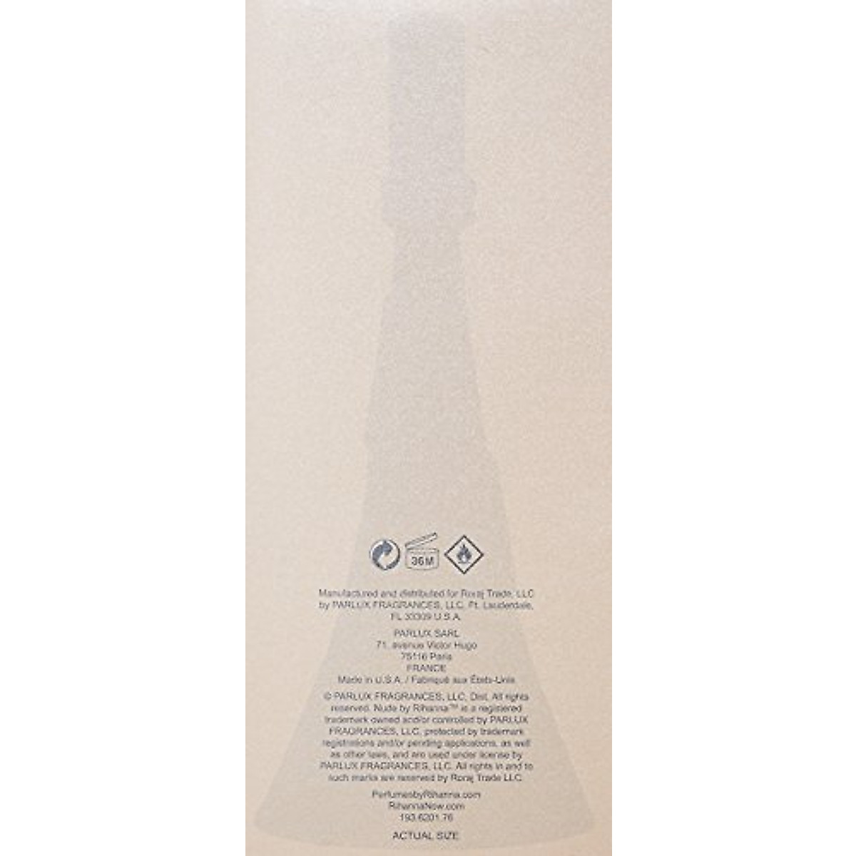 Rihanna Nude Eau de Parfum Spray for Women, 3.4 Ounce