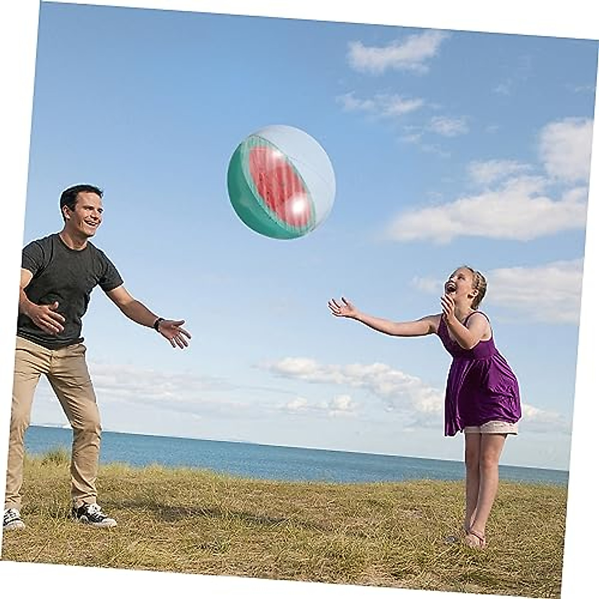 Alasum 1pc Watermelon Beach Ball Outside Toy Kids Swimming Pool Beach Balls for Kids Beach Pool Party Toy Summer Water Toy Watermelon Water Ball Inflatable Beach Ball Toy Inflatable Ball