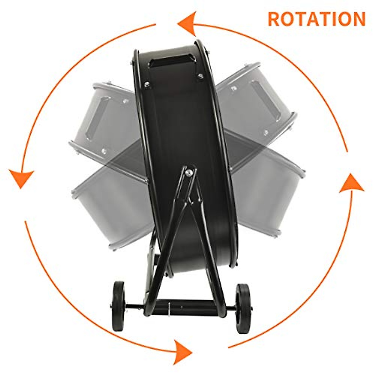 Aain(R) AA011 24-Inch High Velocity Industrial Drum Fan, 7500 CFM Air Circulator for Warehouse, Garage, Workshop and Barn Use,Two-Speed, Black