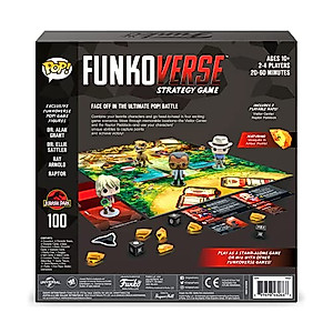 Funkoverse: Jurassic Park 100 4-Pack Board Game,2 TO 4 players, Multicolour