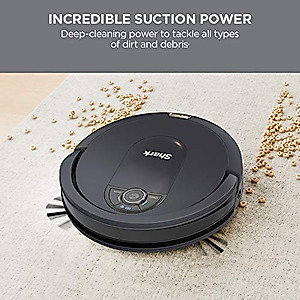 Shark IQ Robot Vacuum AV992 Row Cleaning, Perfect for Pet Hair, Compatible with Alexa, Wi-Fi, Black