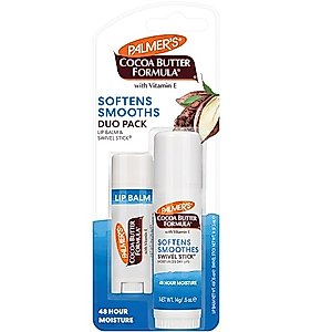 Palmer's Cocoa Butter Formula Duo Pack, Moisturizing Swivel Stick and Lip Balm with Vitamin E, All Day Moisturization, For use on Lips, Dry Patches, Marks & Scars (Pack of 2)