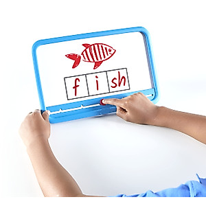 hand2mind Elkonin Boxes Magnetic Dry Erase Boards Set, Phonemic Awareness, Speech Therapy Materials, Letter Sounds for Kindergarten Phonics, Science of Reading Manipulatives (Set of 8)