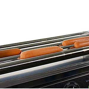 VIVO Electric 12 Hot Dog and 5 Roller Grill Cooker Warmer, Cooker Machine, HOTDG-V005