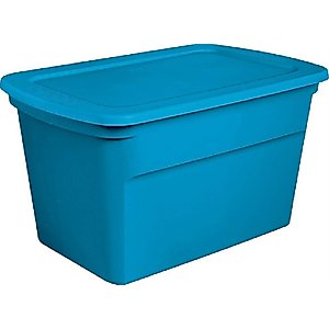 STERILITE 17361C06 Blue Morpho Storage Tote, 30-gallons, 30-1/2-inches x 20-1/4-inches x 17-1/8-inches