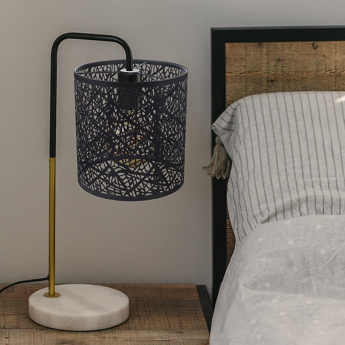 Wrought Iron Hollow Lampshade Black Lampshades Lamp Shade Large Lamp Shade Replacement Table Lampshade Metal Lampshade Floor Lampshade Table Lamp Shades Lampshades for Table Lamp