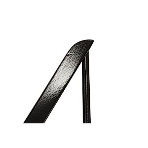 NAHANCO 8217CHHU Flat Wooden Suit Hanger with Chrome Hook, 17", Black (Pack of 25)