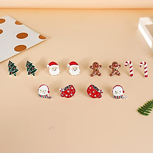 Christmas Bow Earrings for Women Xmas Red Pearl Bow Earrings Sparkling Rhinestones Bow Dangle Earrings Christmas Earrings for Women Teen Girl Christmas Gifts 2023