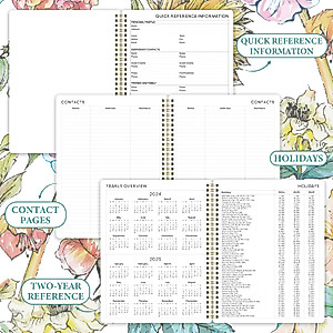 2024-2025 Planner - Academic Planner 2024-2025, Jul.2024 - Jun.2025, 8" x 10", 2024-2025 Planner Weekly & Monthly Thick Paper, Perfect Daily Organizer - Art Floral