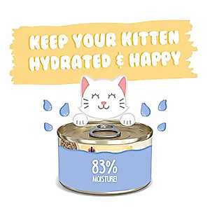 Weruva Kitten, Chicken Formula Au Jus, 3oz Can (Pack of 12)