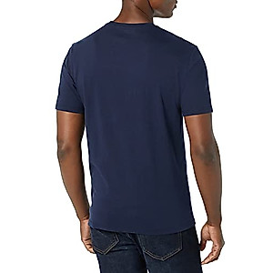 Amazon Essentials Men's Slim-Fit Short-Sleeve Crewneck T-Shirt, Pack of 2, Navy/Dark Blue, X-Large