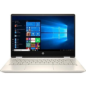 HP Pavilion x360 2-in-1 14" FHD WLED-Backlit Touchscreen Laptop, Intel Quad-Core i5-10210U, 8GB DDR4, 256GB SSD + 16GB Optane, Webcam, Backlit Keyboard, Fingerprint Reader, USB 3.1-C, Windows 10